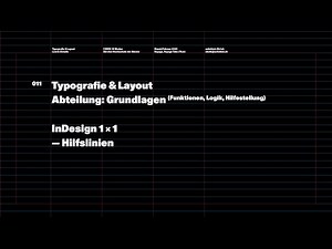 InDesign 1 × 1: Hilfslinien