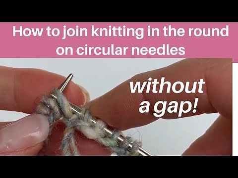 How to join knitting in the round without a gap