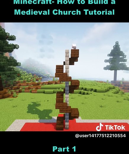 Medieval Church Building Tutorial in Minecraft