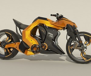 ArtStation - Futuristic Motorcycle for Maya and C4d | Resources