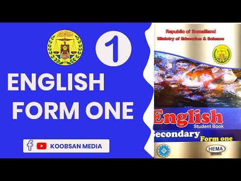 English form one somaliland ||