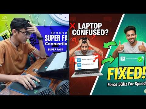 How to fix Wi-Fi Connection Problems on Laptop | 2.4GHz vs 5GHz Setting | Ali-Tech Hub in Urdu/Hindi