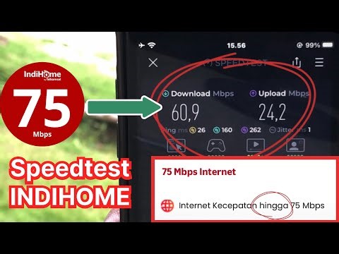 Speedtest Indihome 75 Mbps. Kok gak sesuai ya??? #indihome #wifi #internet