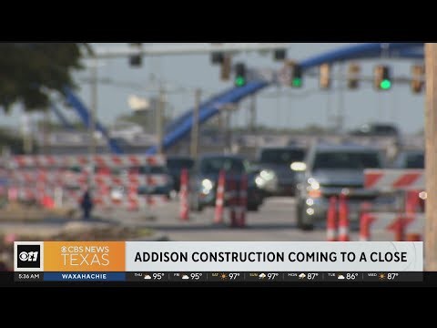Addison construction coming to a close
