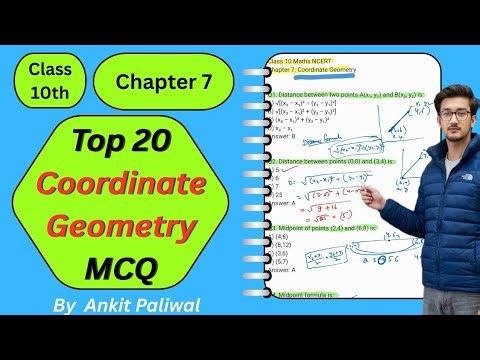 📘 Class 10 Maths MCQ | Chapter 7 – Coordinate Geometry | By Ankit Paliwal