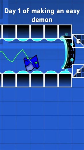 Day 1 of making an easy demon #gd #geometrydash #easydemon