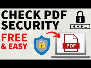 How to Check PDF File Security - Check if PDF has Password & Encryption