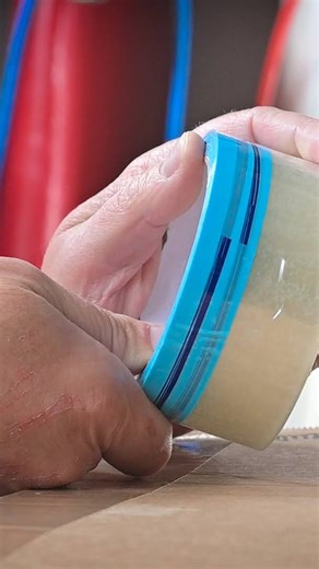 @the_wave_tape easy end-find packing tape. The “packing tape struggle” is real and FINALLY, so is the solution! Find the perfect break every time- waste less, tape MORE! Link in BIO | The Wave Tape