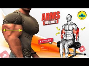 Arms Day Workout for Beginners | Build Bigger Biceps & Triceps Fast