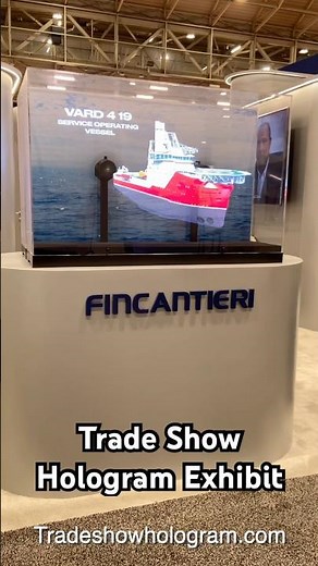 3D Trade Show Hologram Exhibit. #shortvideo #hologram #short
