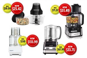 Walmart has 50% off food processors including Black and Decker and Hamilton Beach