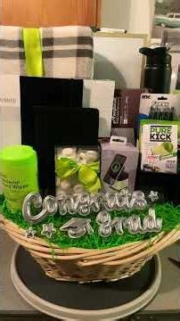 DIY Graduation Gifts Headed Out For Delivery 🙌🏾🙌🏾💚🖤💚🖤 #giftbasketideas #giftideas