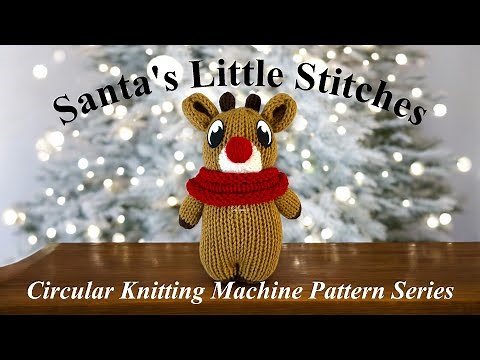 Reindeer Circular Knitting Machine Pattern | Santa’s Little Stitches Series