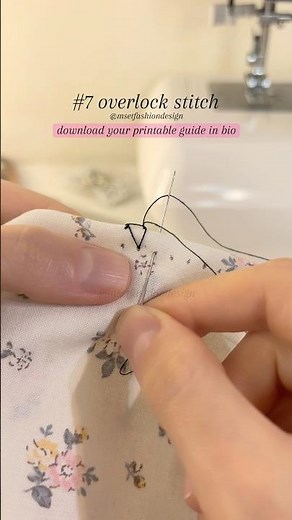 How to sew #7 overlock stitch- 10 stitches you need to know
