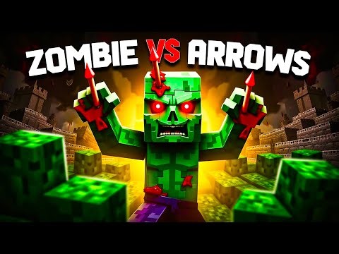 Minecraft Zombie Vs Arrows #shortsfeeds #shortscommunity #MinecraftCreatives