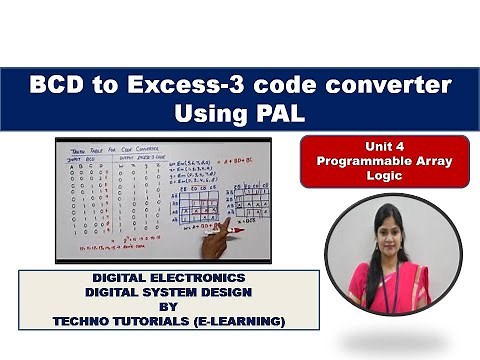 BCD to Excess-3 code converter Using PAL | BCD to Excess-3 code converter | PAL example
