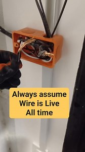 820K views · 2.2K reactions | Always assume wire is live all the time keep safety always . #electrician #relay #control #power #technician #switch #wiring #engineering #diy #electrical | Electricians Guide | Facebook