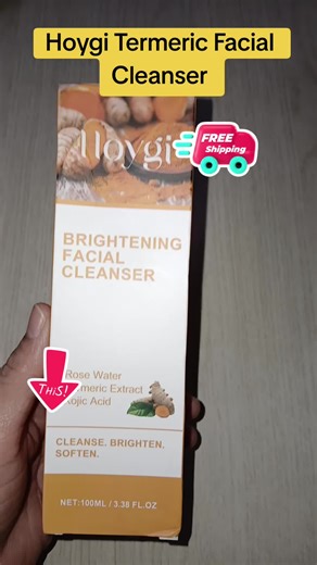 Hoygi Termeric Facial Cleanser, deep Cleansing Facial Skin Fading Acne Marks Acne Marks Moisturising Whitering Skin Beauty #skincaretips #cleanser #beautylover #tiktokshop #fyp