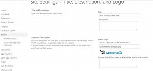 Changing site logo for all sub sites in a Site collection | MS Technology Talk