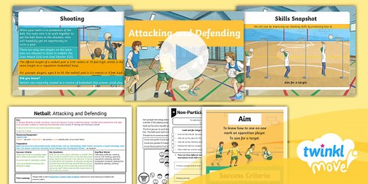 Year 6 Netball Lesson 5 - Attacking and Defending