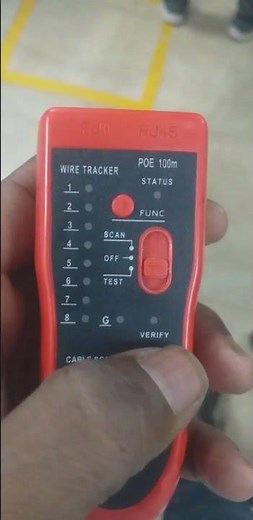 how to scan the cables and testing the device