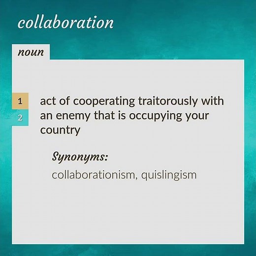 Collaboration | meaning of Collaboration