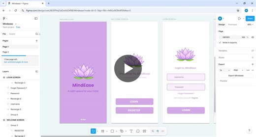 #figma #uiuxdesign #mobileappdesign #productdesign #uxcasestudy #uidesign #mentalwellness #designportfolio #studentdesigner #uxui | Minahil Amjad