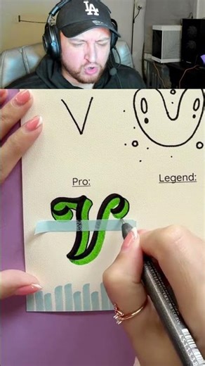 HOW TO DRAW THE LETTER V 🤯