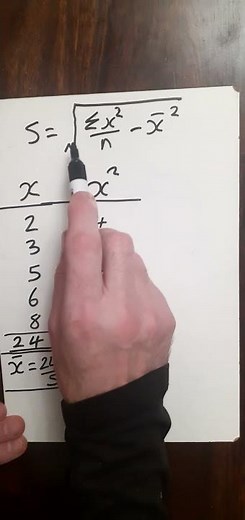 Calculate Standard Deviation #statistics #statisticstutorials #maths #mathstricks #alevel2025 #math