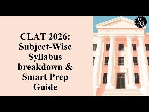CLAT SYLLABUS EXPLAINED IN DETAIL | MUST WATCH FOR ASPIRANTS