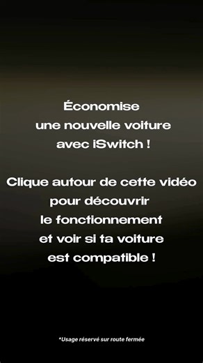 Tu pensais qu’il fallait aller dans un garage pour reprogrammer ta voiture ? Avec iSwitch, tu fais une vraie reprogrammation moteur, sans passer par un pro ni démonter quoi que ce soit. C’est pas un boîtier magique ni un gadget douteux : 👉 c’est le même principe que les centres de reprog, mais depuis ton smartphone. Tu reçois un adaptateur OBD, tu le branches, tu ouvres l’appli… et en 5 minutes, ta voiture gagne jusqu’à 30% de couple ⚡ Compatible essence & diesel, retour à l’origine illimité, i