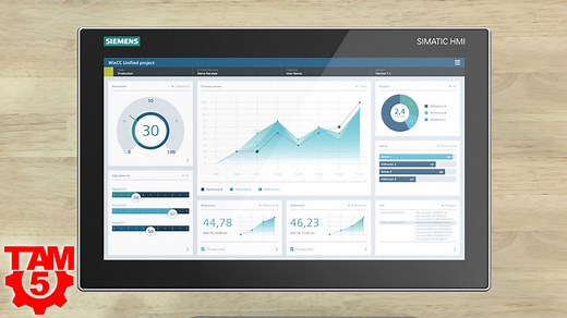 First Look: MTP1500 Unified Comfort Panel HMI from Siemens (M5E05)
