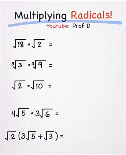 Master Multiplying Radicals with Easy Tricks | Prof D
