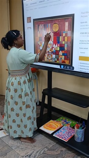 Diana on Instagram: "Paul klee .. castle n the sun.. art history study with KG kids! My all time favorite lesson ! #analyze #arthistory #art #painting #artist #artoftheday #artwork #artgallery #arte #contemporaryart #historyofart #history #artlover #artlovers #museum #modernart #fineart #artcollector #artistsoninstagram #oilpainting #instaart #artdaily #paintings #artofinstagram #artmuseum"