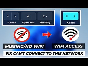 FIX WiFi Icon Missing/Not Showing! Fastest Way to Restore WiFi & Fix Can't Connect to Network [2025]