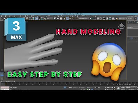 HAND MODELING IN 3DS MAX 2023