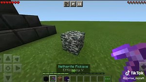 Breaking Bedrock with Netherite Pickaxes in Minecraft