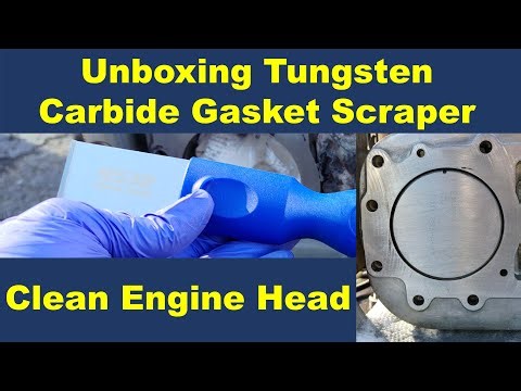 How to Clean Engine Head / Bloc Like a Pro - Use Tungsten Carbide Gasket Scraper