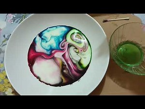 Experimento infantil: Arte efímero. Explosión de colores.