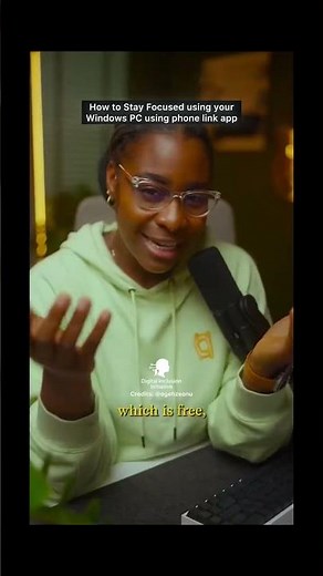 How to stay focused using Windows PC and phone link app