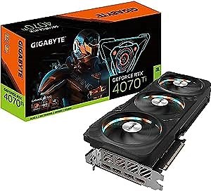 GIGABYTE GeForce RTX 4070 TI Gaming OC 12GB Graphics Card - 12GB DDRX6 21Gbps 192bit, PCI-E 4.0, Core 2565Mhz, RGB, DisplayPort 1.4, HDMI 2.1a, NVIDIA DLSS 3, GV-N407TGAMING OC-12GD