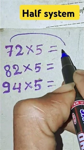 even number half system multiply #mathshorts #half #multiplication #shorts