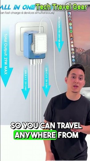 🔥 BEST Universal Travel Adapter 6 USB Ports + Multi Outlet! 2025 Review