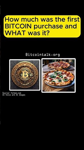 The first BITCOIN purchase and WHAT was it?