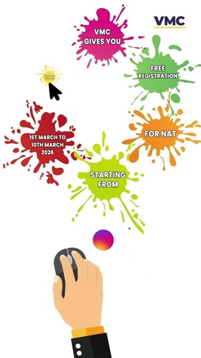 Big Holi Surprise 🎨🔥 FREE NAT Registration | 1–10 March 2026 #VMCNAT2026 #jee2026 #neet2026