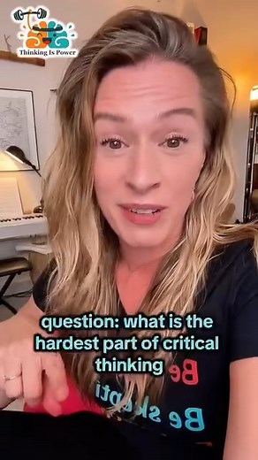 33K views · 1K reactions | What’s the hardest part about critical thinking? It’s not the skill, it’s the will! Motivation is key, so learn to recognize your weaknesses. | Thinking Is Power | Facebook