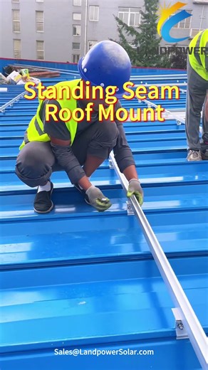 solar standing seam roof mounting, roof attachment, roof clamp #solarmounting