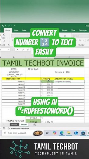 Convert Numbers to Words in Excel | Easy Step-by-Step Guide #exceltips #excel