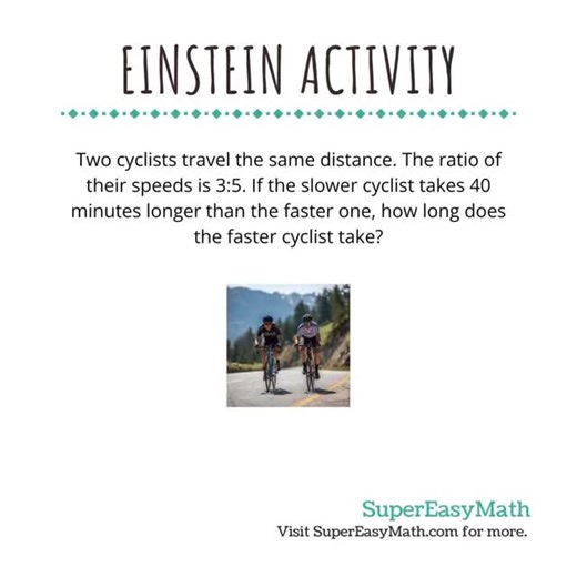 How long does it take? #stem #einsteinactivity #supereasymath #tiffany #speed | Super Easy Math