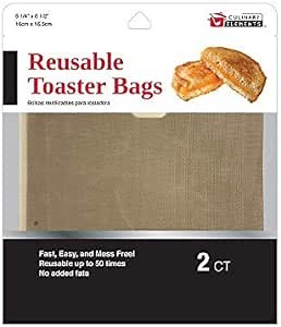 Toaster & Toaster Oven Grilled Cheese Bags (2 count): 1 pack / 2 reusable bags